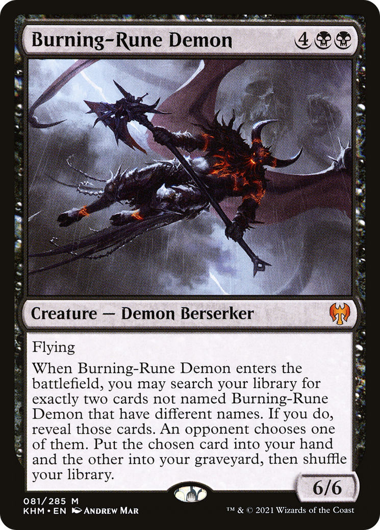 Burning-Rune Demon | Kaldheim #81 [foil] – Galactic Games